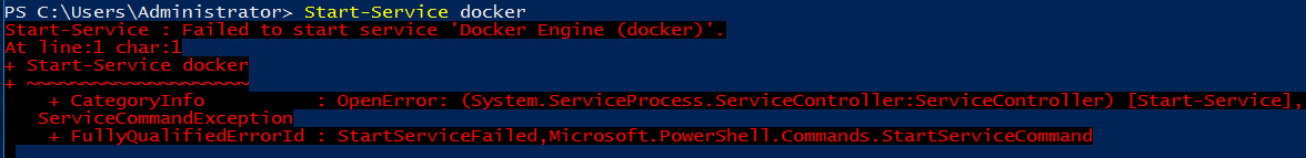 Unable To Start Docker Service On Windows 2016 TP5 The Admin Admin 